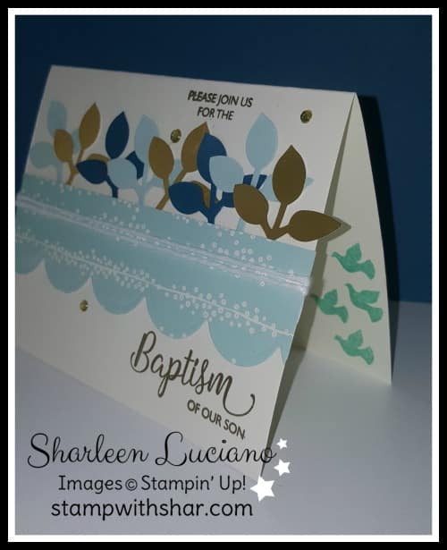 Baptism Card - Inspired Events - Stamp with Shar
